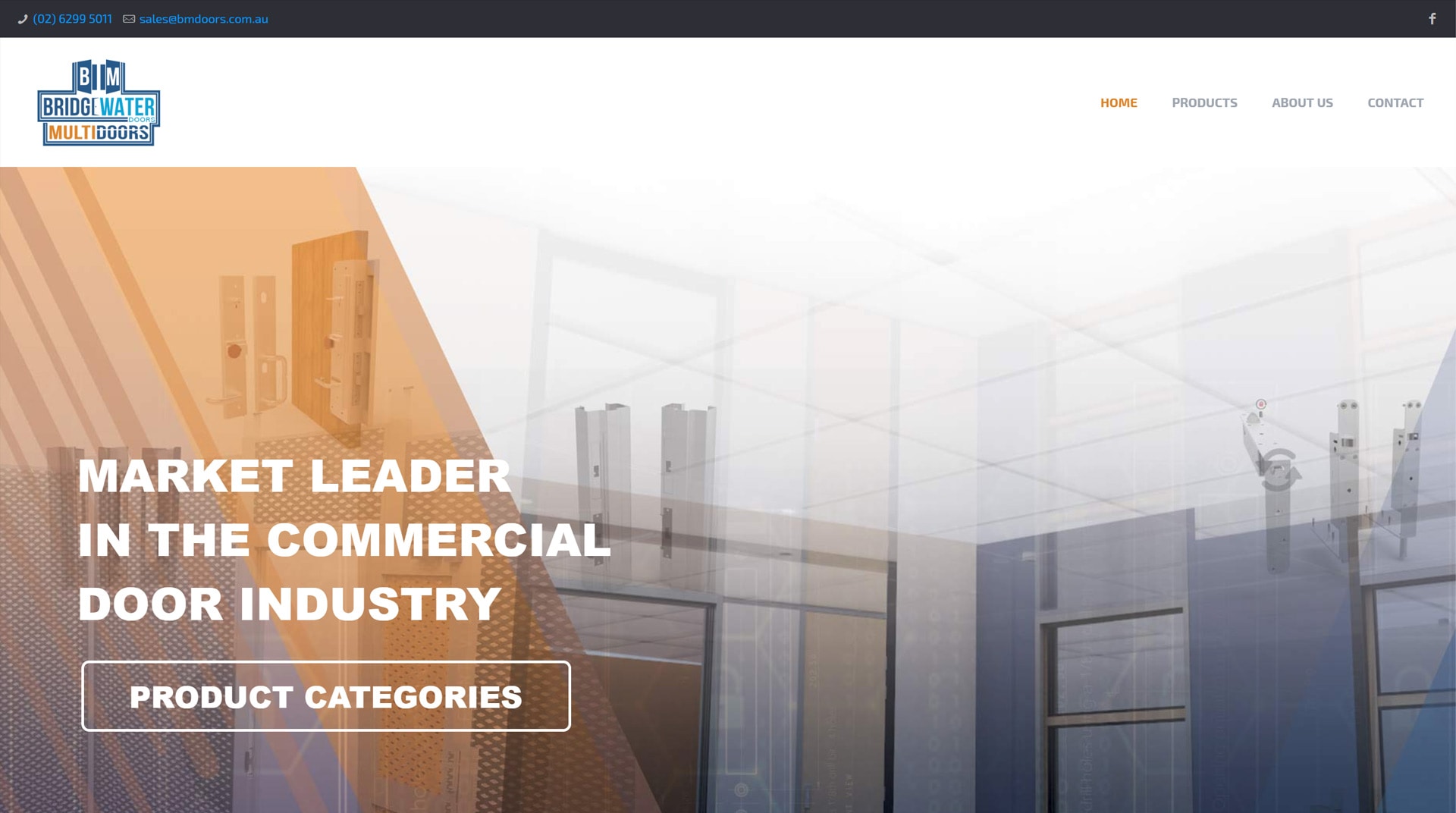 Canberra website design - Zenneo Design | BM Doors Website & Branding